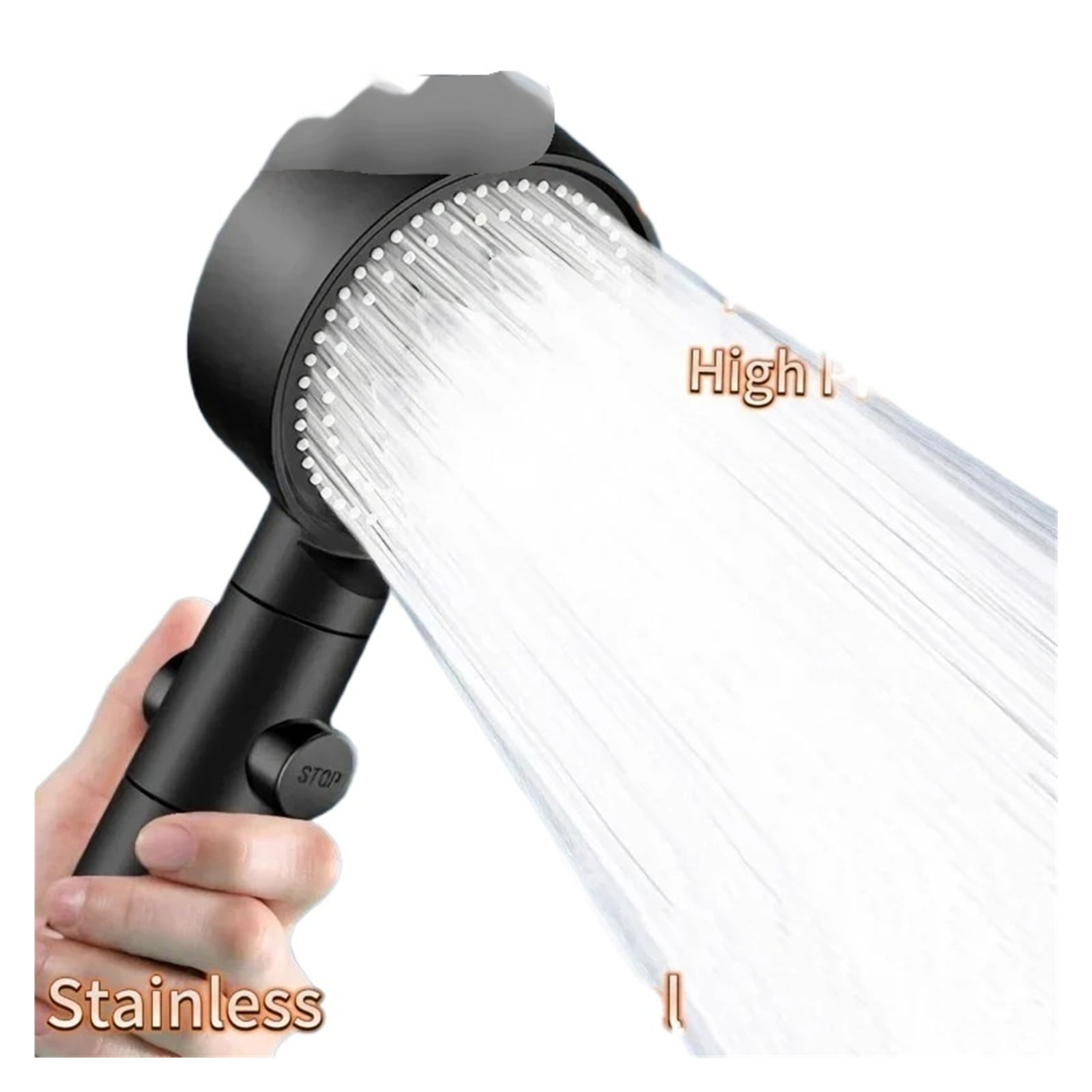 Hanging Shower Head, 5-mode Water-saving Adjustable High-pressure ...