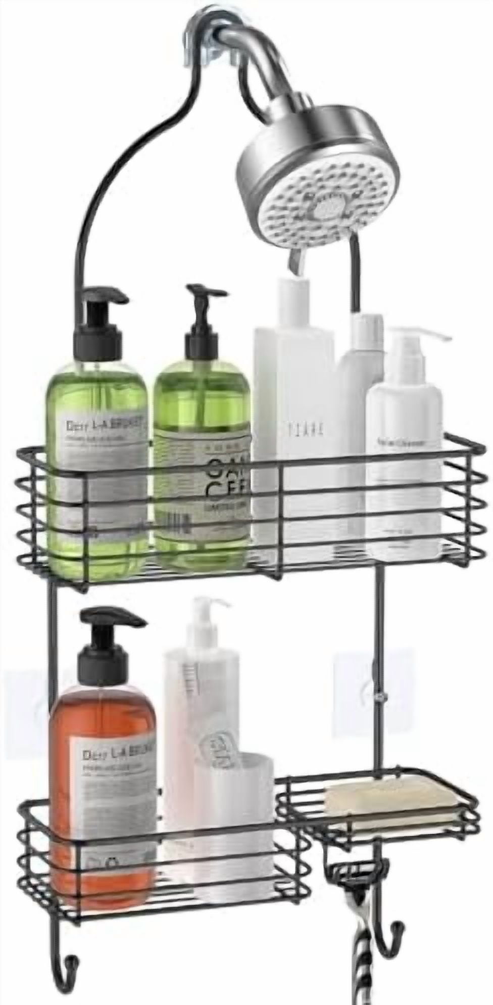 Hanging Shower Head Caddy, Rustproof Bathroom Shower Shelf Organizer ...