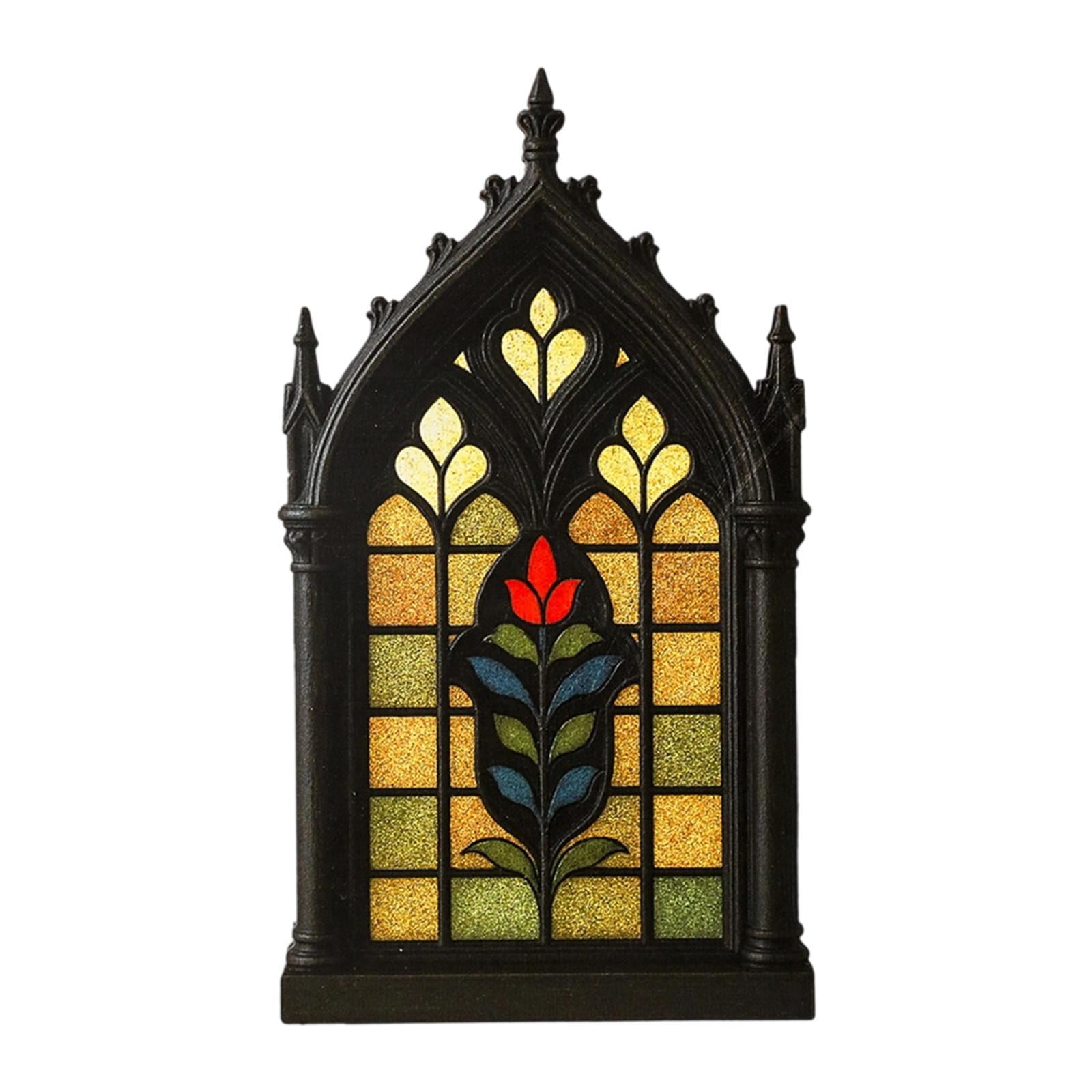 Hanging Sign Gothic Farmhouse Wall Decor Wooden Window Plaque Unique ...