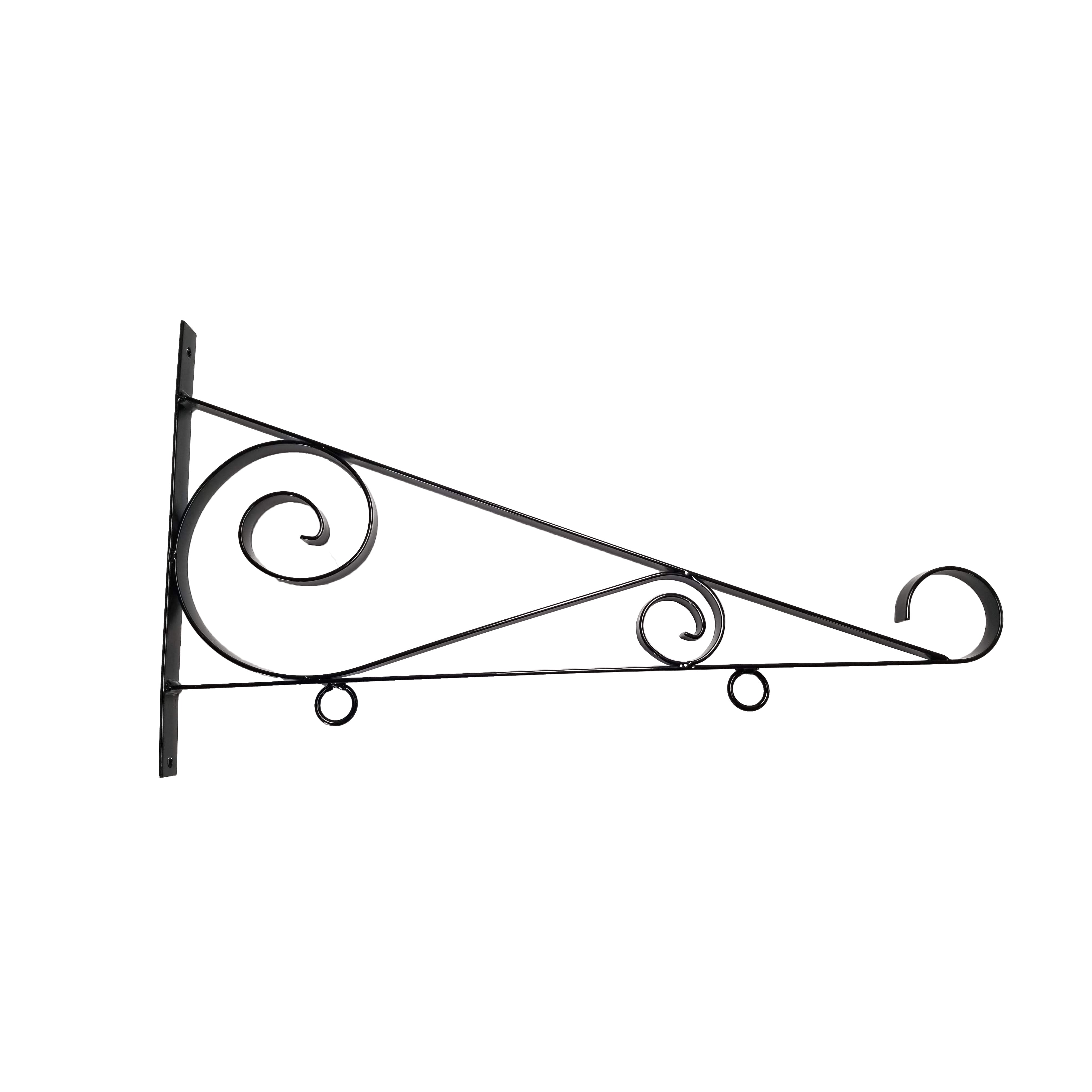 Wrought Iron Hanging Metal Hanger Scroll Bracket - 24 - Walmart.com