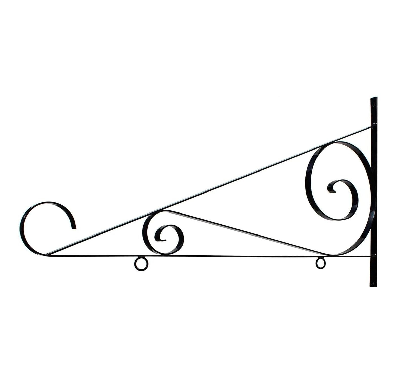 Hanging Sign Scroll Bracket - 36" 36" Option Black - Walmart.com