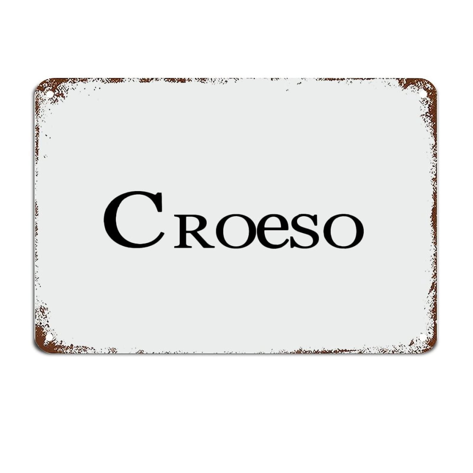 Hanging Sign Welsh Croeso with Welsh Dragon Door Metal Sign with ...