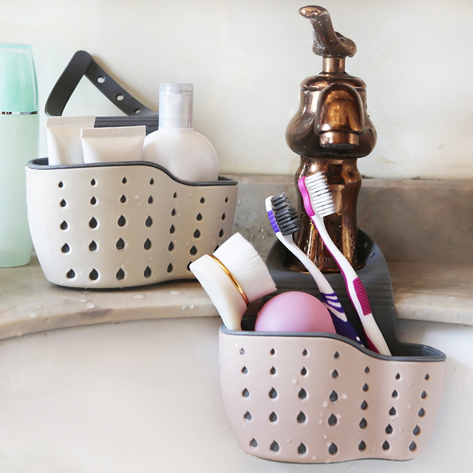 Hanging Over Sink Draining Basket,Mini Draining Basket With Hanging ...