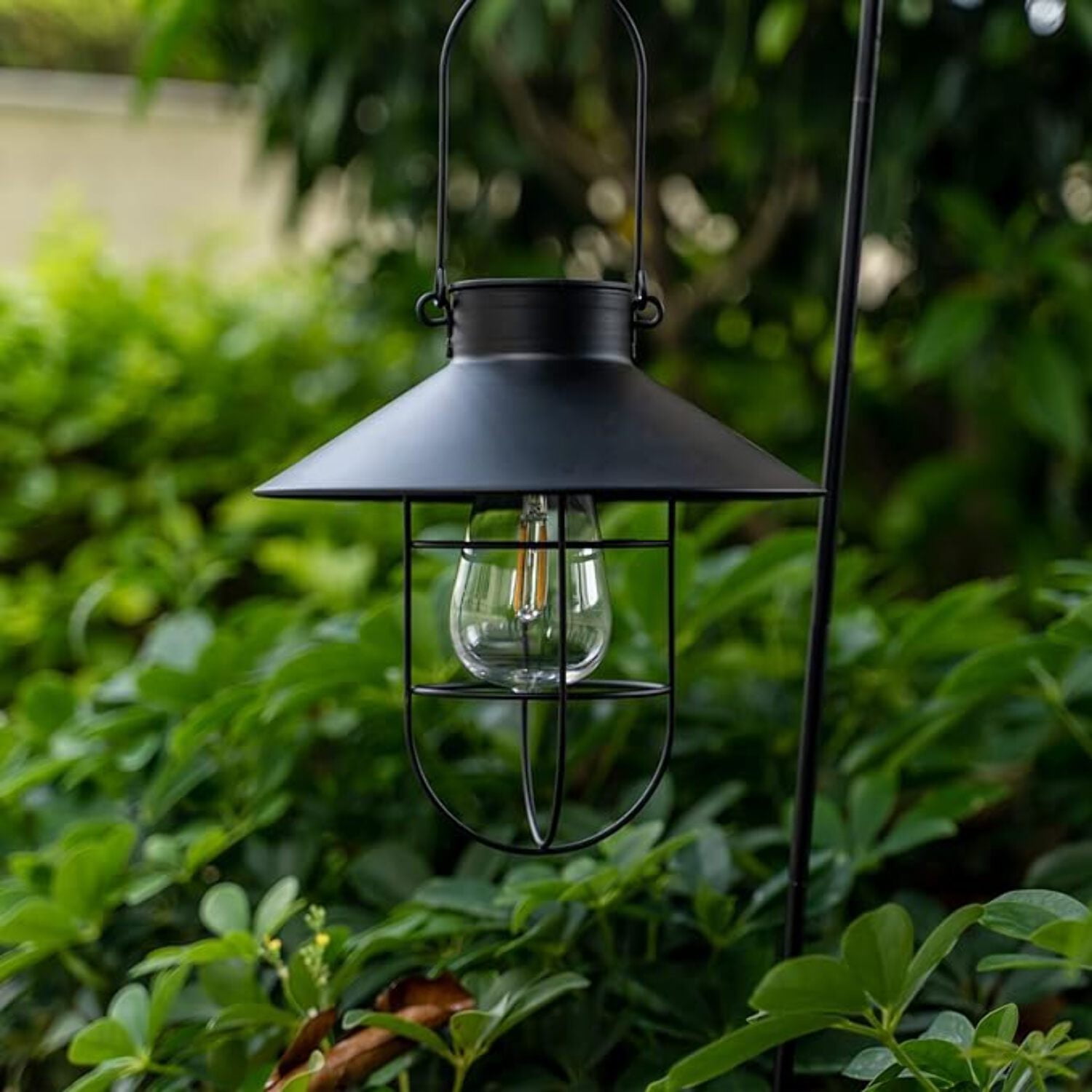 Hanging Solar Lantern with Shepherd Hook 31 Inch - Walmart.com
