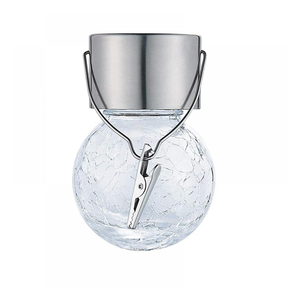 Hanging Solar Lights Outdoor - Decorative Cracked Glass LED Ball Lights ...