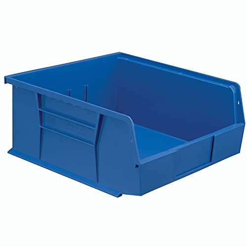 Hanging & Stacking Storage Bin 11 x 10-7/8 x 5, Blue - Lot of 6 ...