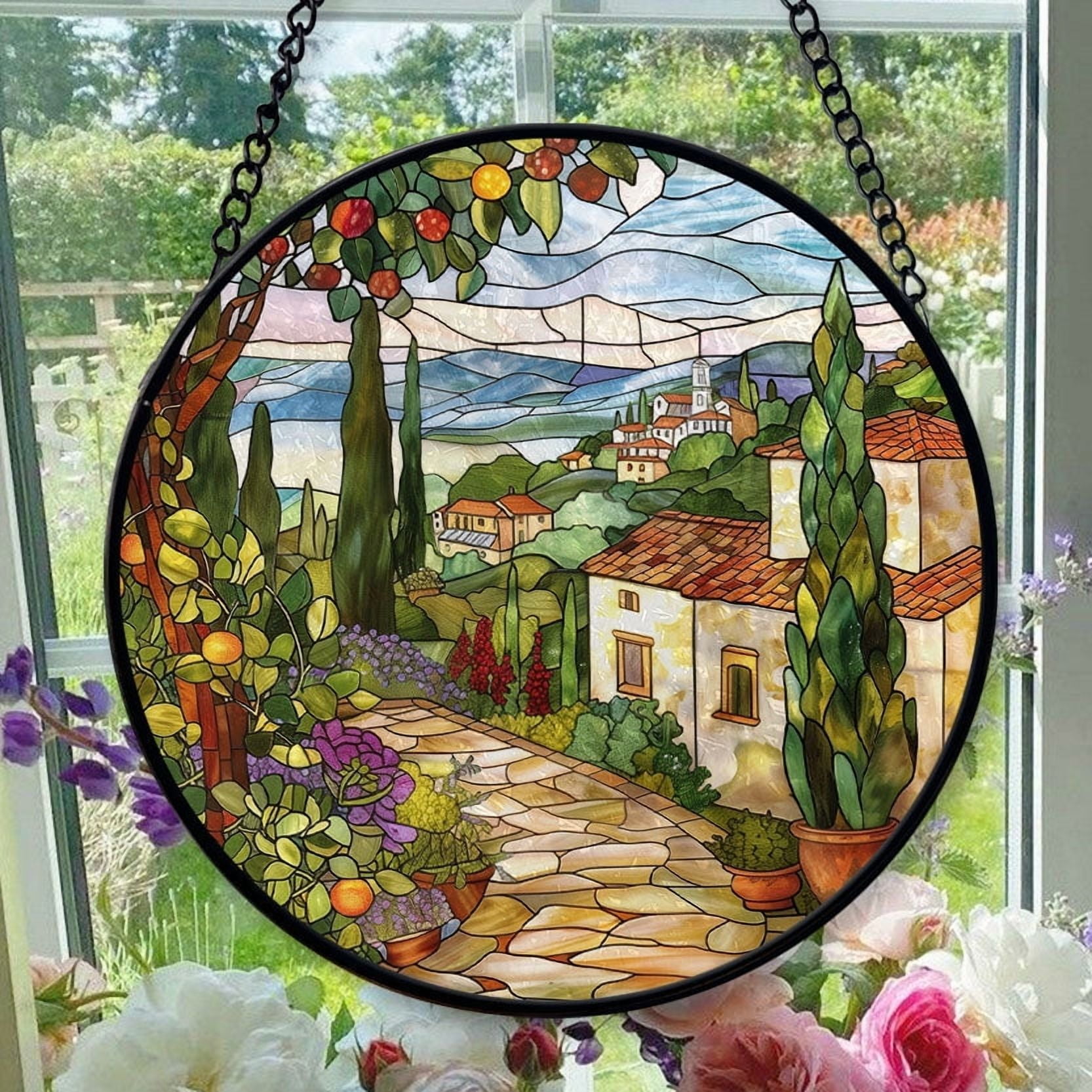 Hanging Stained Glass for Windows Italian Villa - Stained Glass for ...
