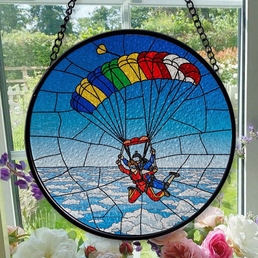 Round Window Hanging Stained Glass Hanging Stained Glass For Windows ...