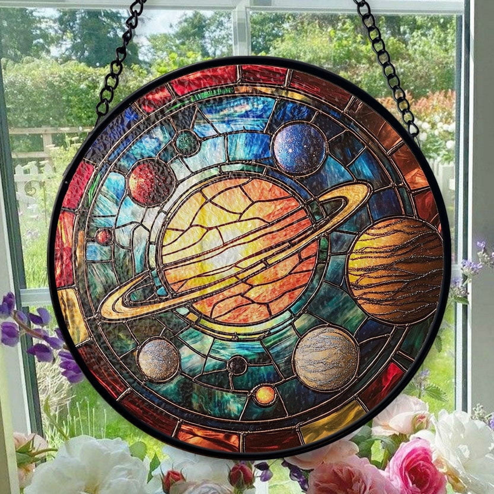 Hanging Stained Glass for Windows Solar System - Stained Glass for ...