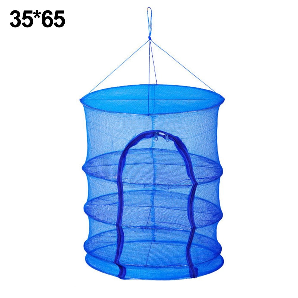 Hanging Storage Air Drying Net Foldable Mesh Vegetable Fishing Dishes ...