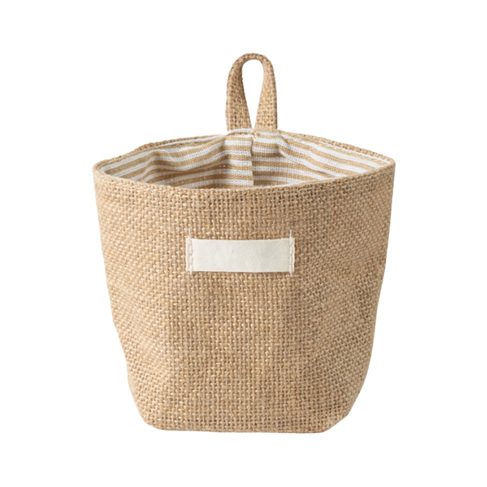 Hanging Storage Bag Cotton Decorative Wall Hanging Basket Organizer Box ...