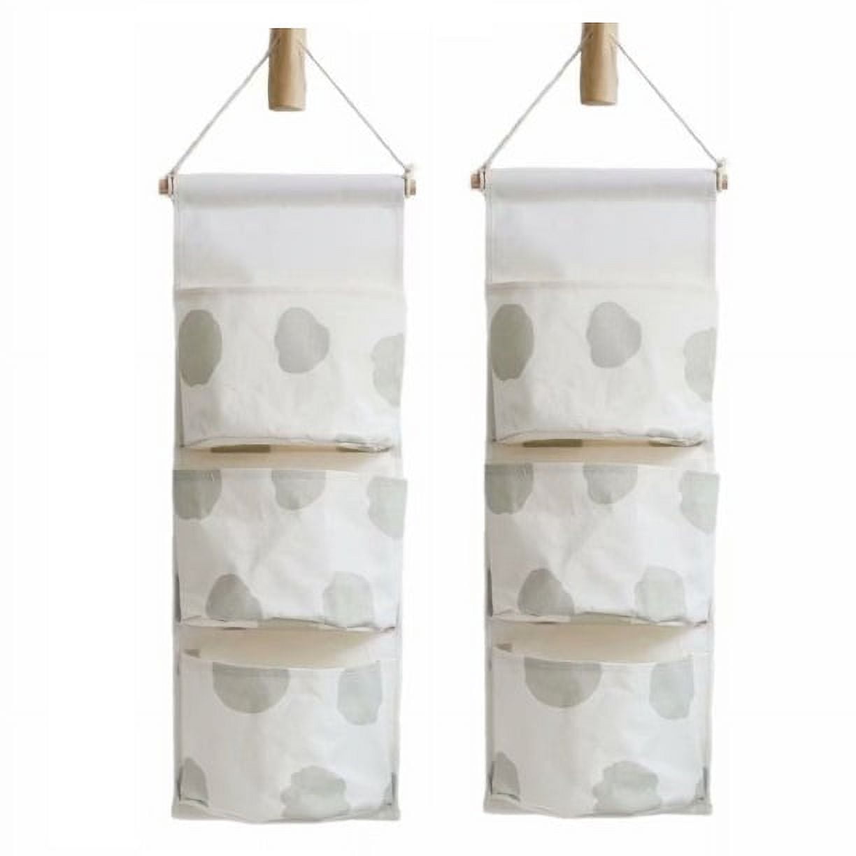 Hanging Storage Bags, Wall Mounted 3 Bags Nursery Storage Bag Over The ...