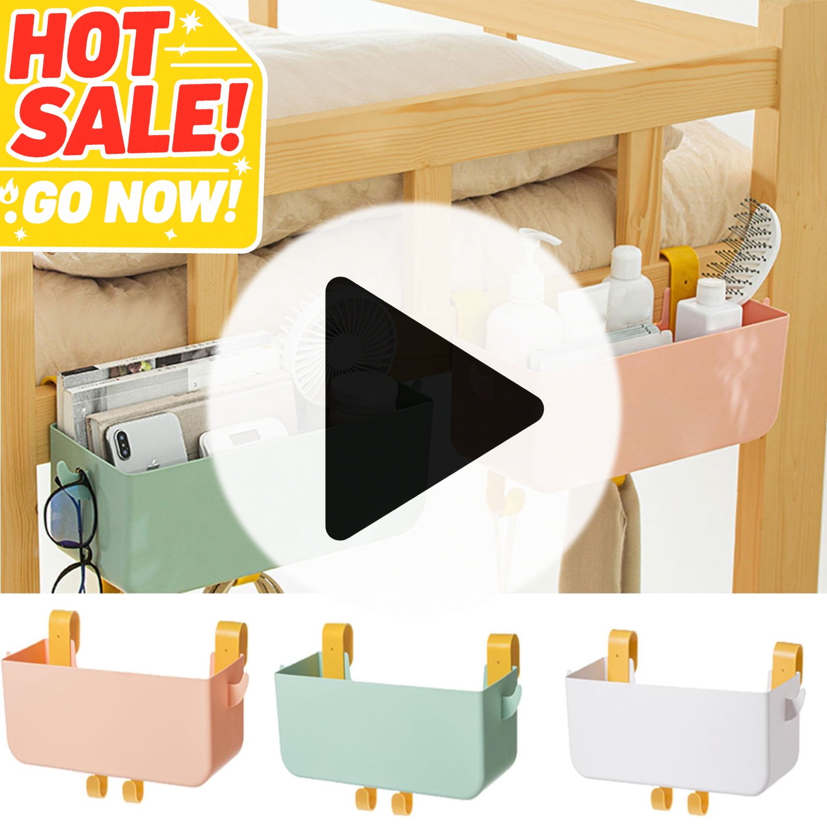 Hanging Storage Basket, Large Capacity Box, Multi-Compartment Design ...