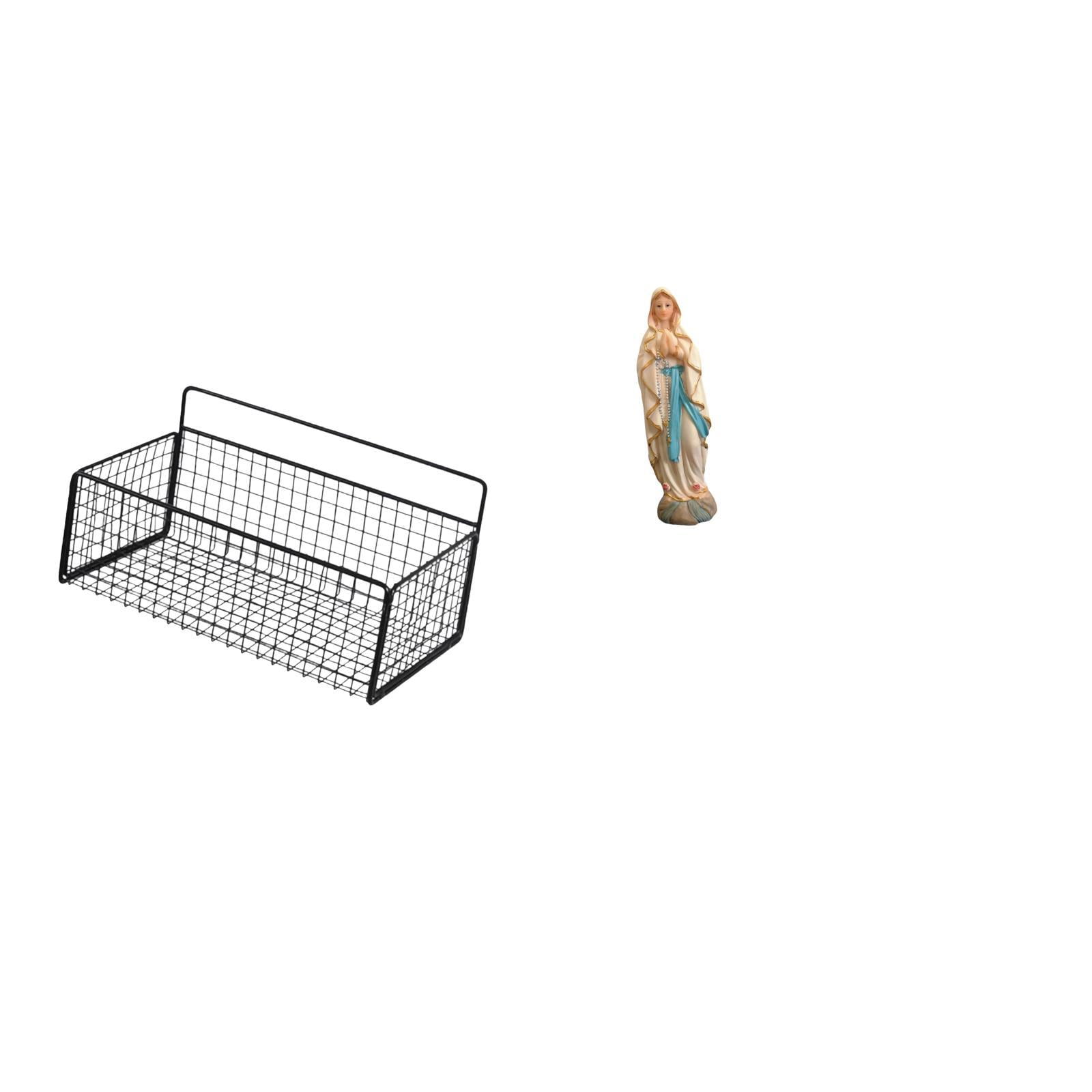 Hanging Storage Basket Luther Statue Virgin Mary Figurine Iron Material ...