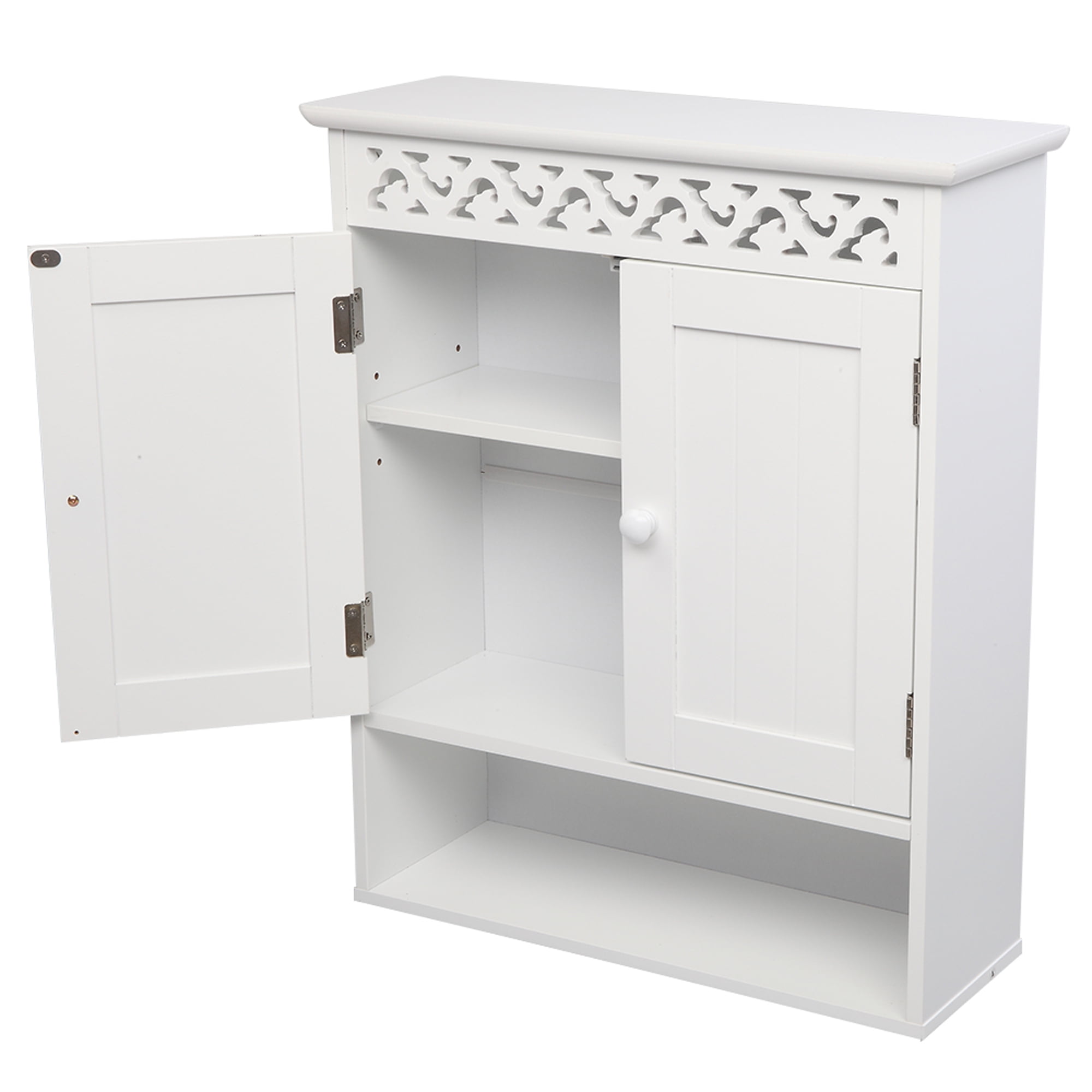 Hanging Storage Cabinet, Bathroom Wall Mounted Storage Cupboard with ...