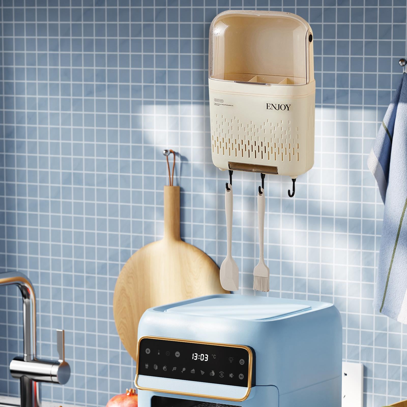 Hanging Storage Organizer, Flatware Drying Rack, Cutlery Organizer ...