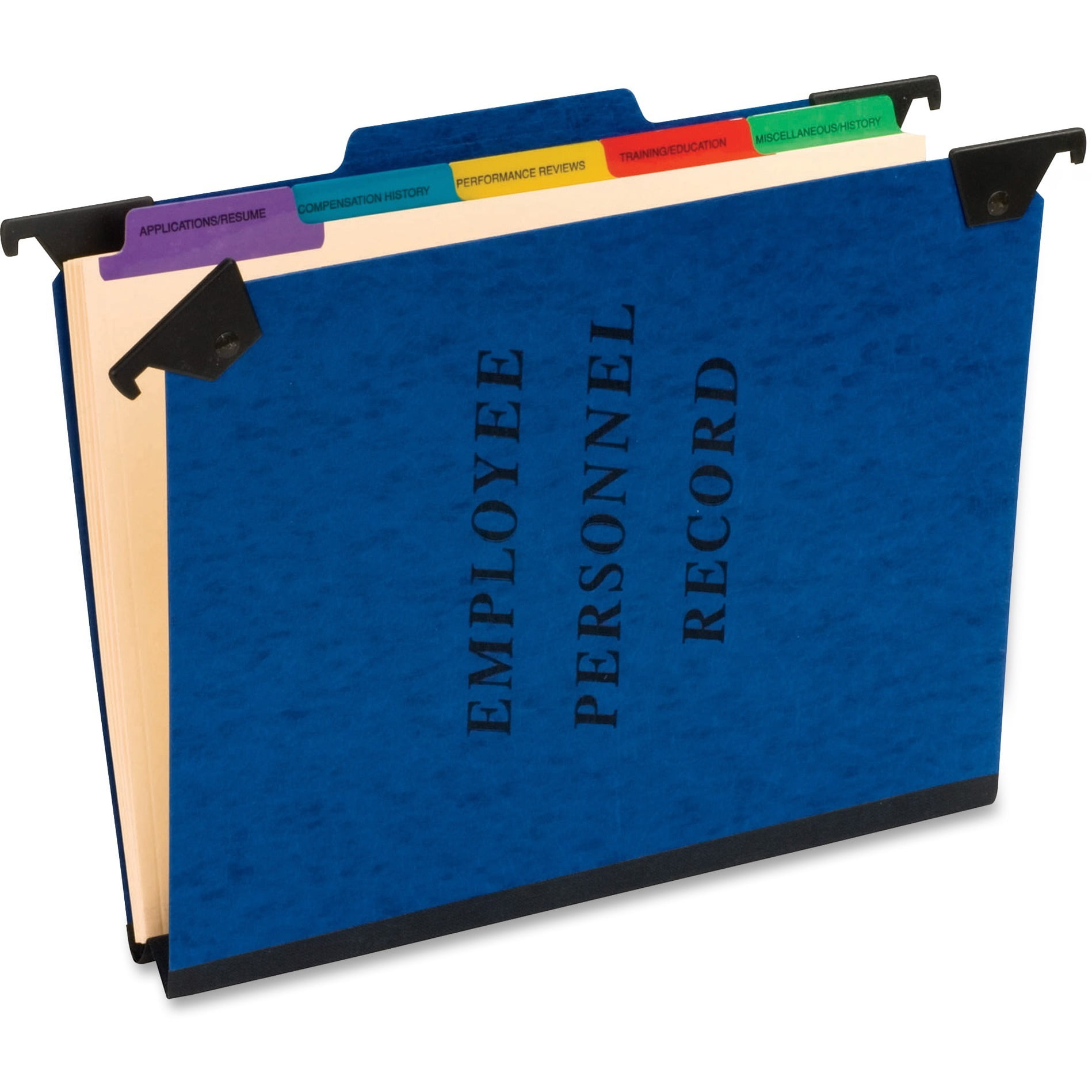 Hanging Style Personnel Folders, 1/3-Cut Tabs, Center Position, Letter ...