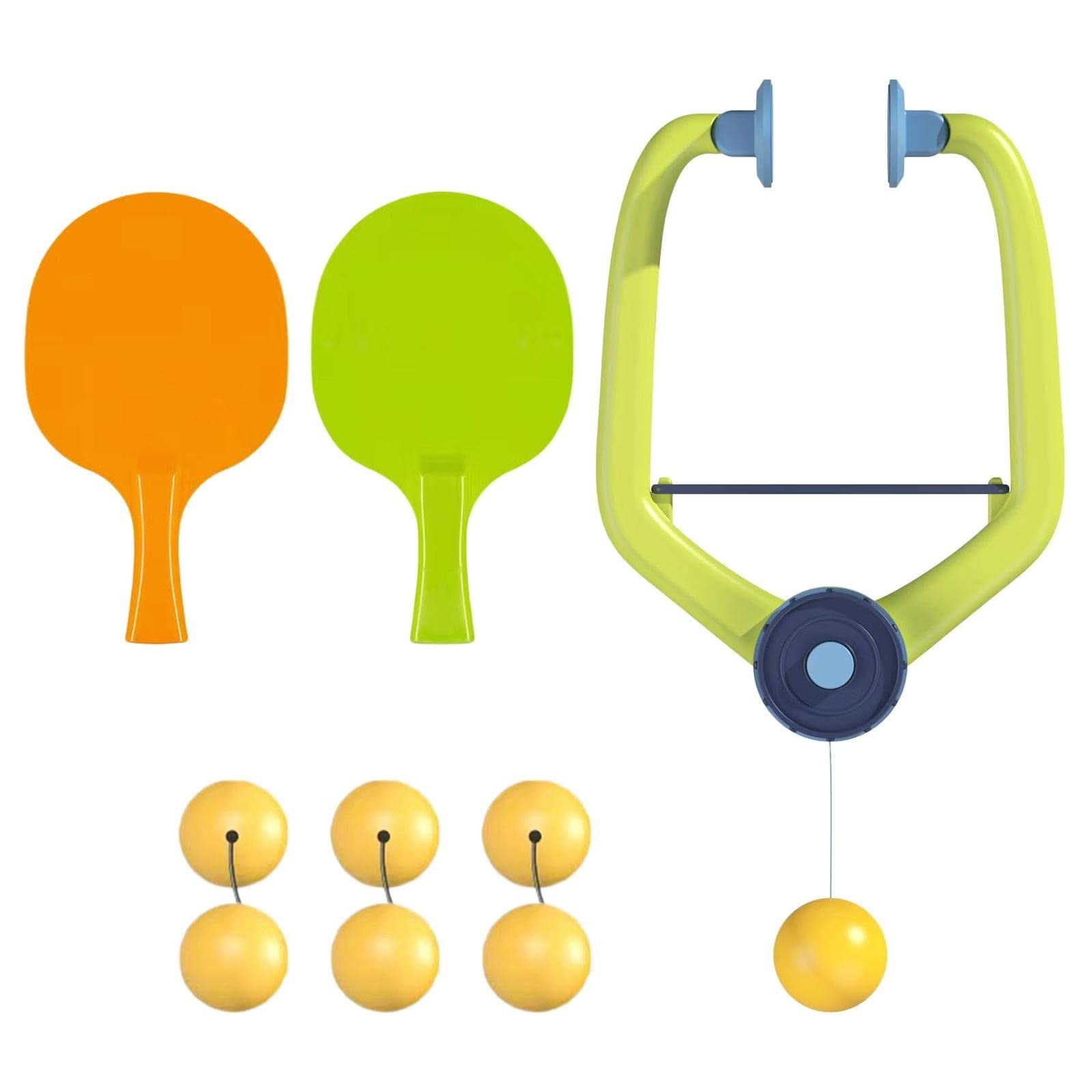 Hanging Table Tennis Trainer, Portable Ping Pong Paddle Set for Kids ...