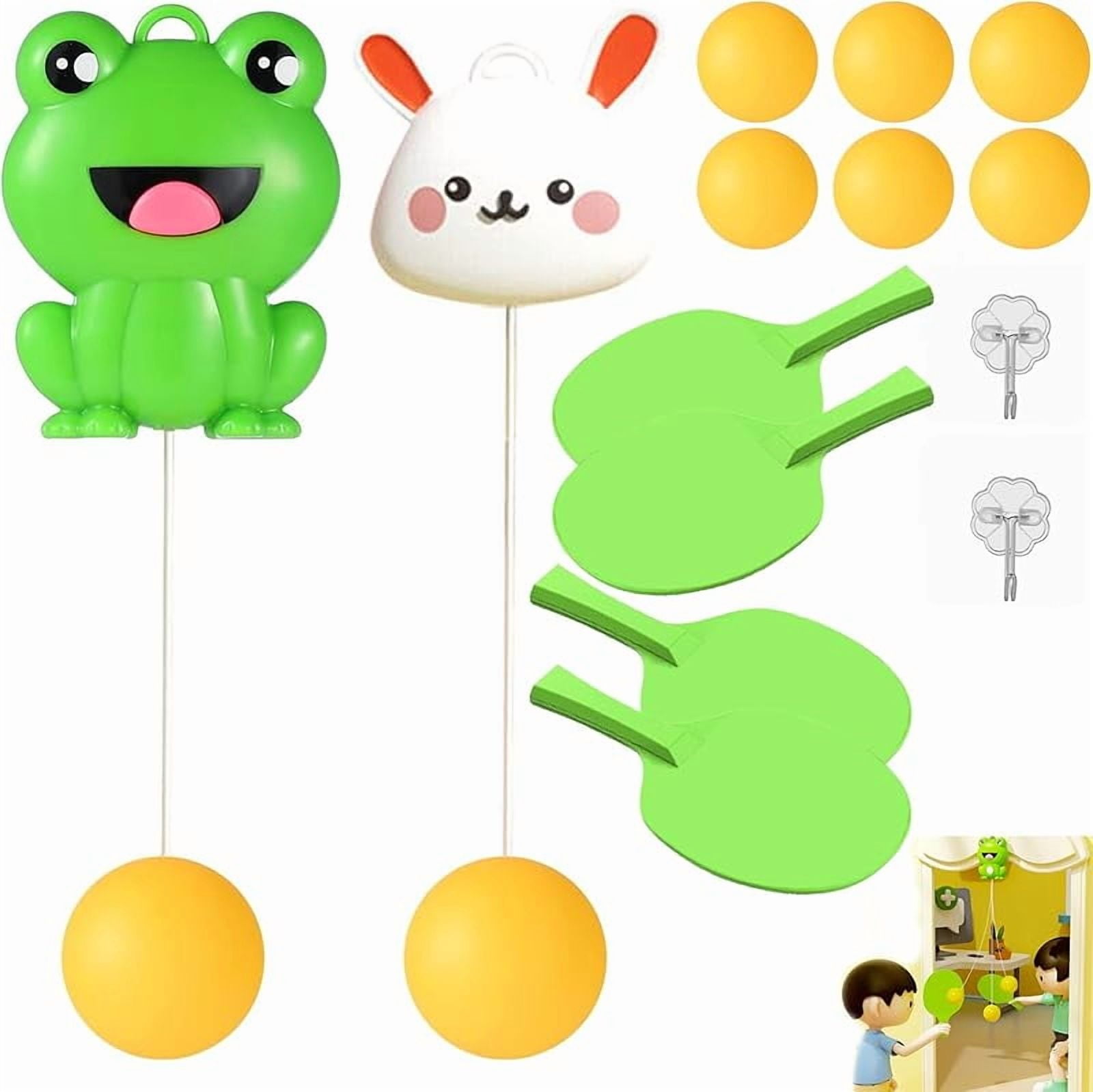 Hanging Table Tennis Trainer, Portable Ping Pong Paddle Set for Kids ...