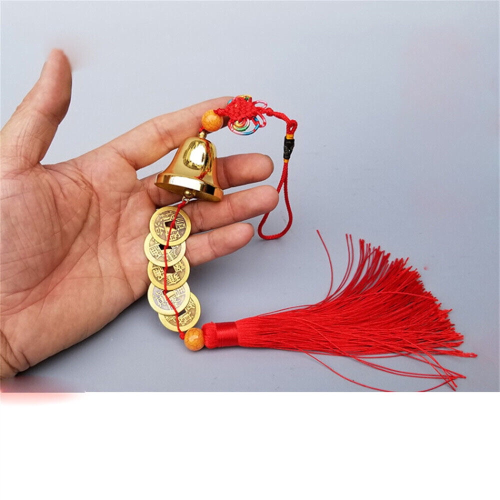 Hanging Tassel Wind Chime Feng Shui Bell With Chinese Ching Five ...