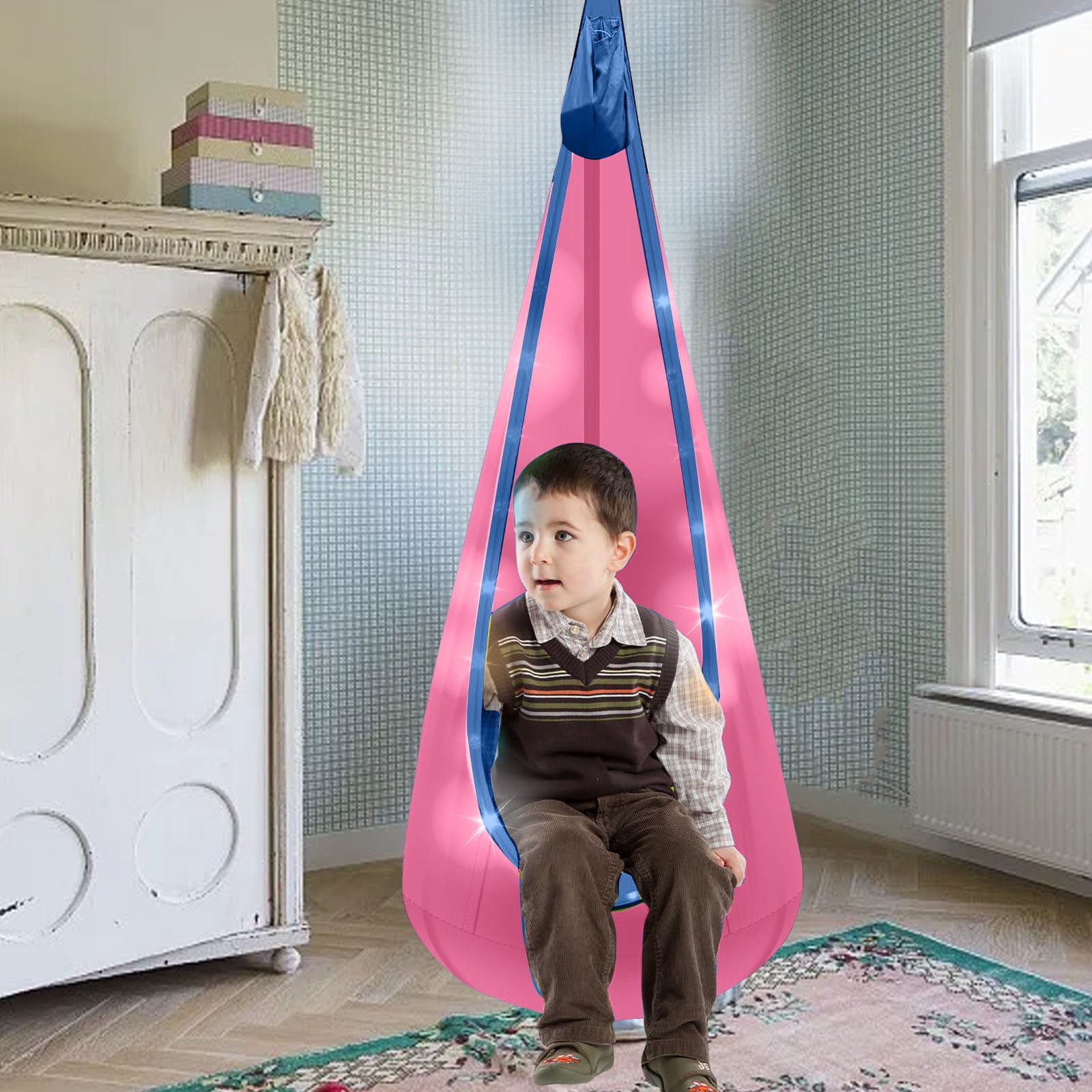 Hanging Tent Saucer Swing Detachable Floating Tent Swing Kids Swing ...