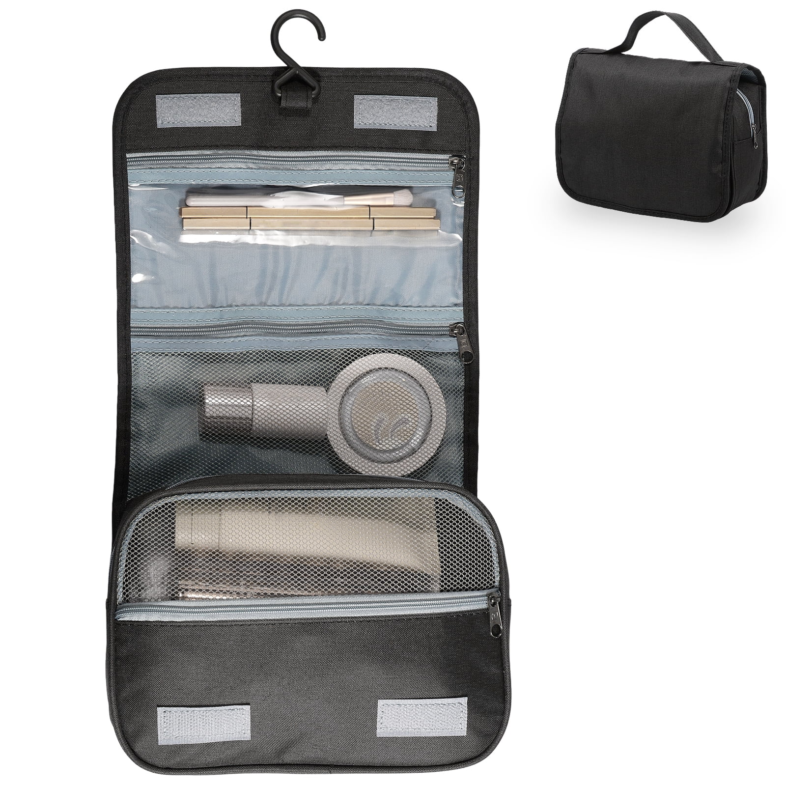 Hvxrjkn Hanging Toiletry Bag 8.66*7.28in Foldable Hanging Travel Bag ...