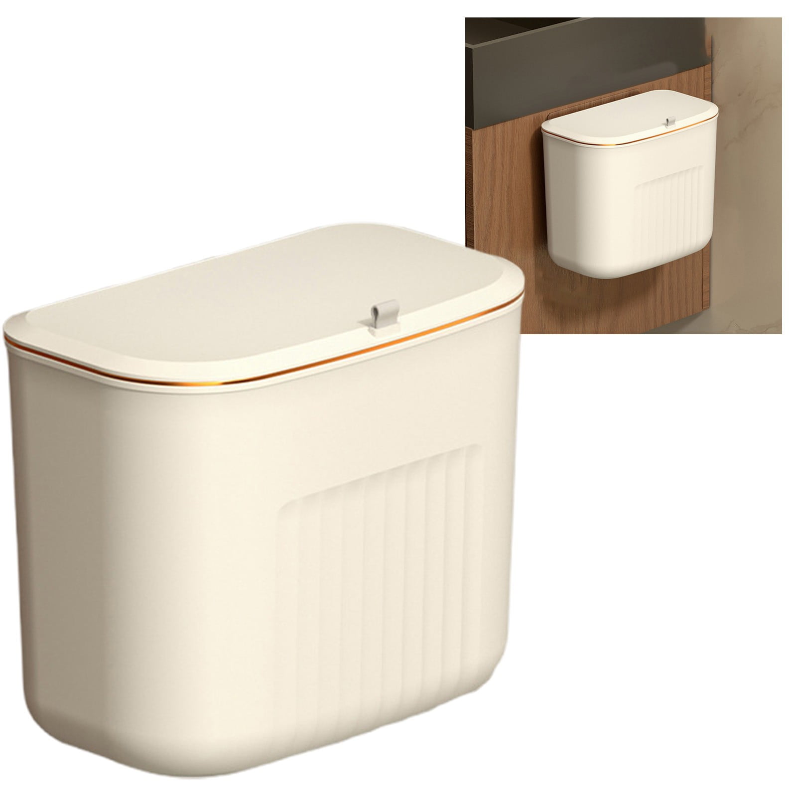 Hanging Trash Can With Lid Hanging Trash Can Kitchen Compost With Lid ...