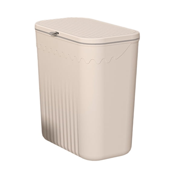 Hanging Trash Can with Lid - Space-Saving Kitchen Cabinet Door Bin ...