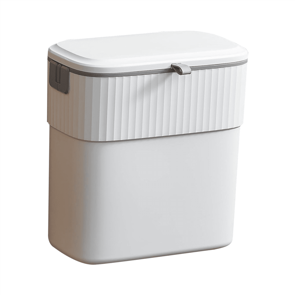 Hanging Trash Can with Lid, 2.3 Gallon Kitchen Garbage Bin Food Waste ...