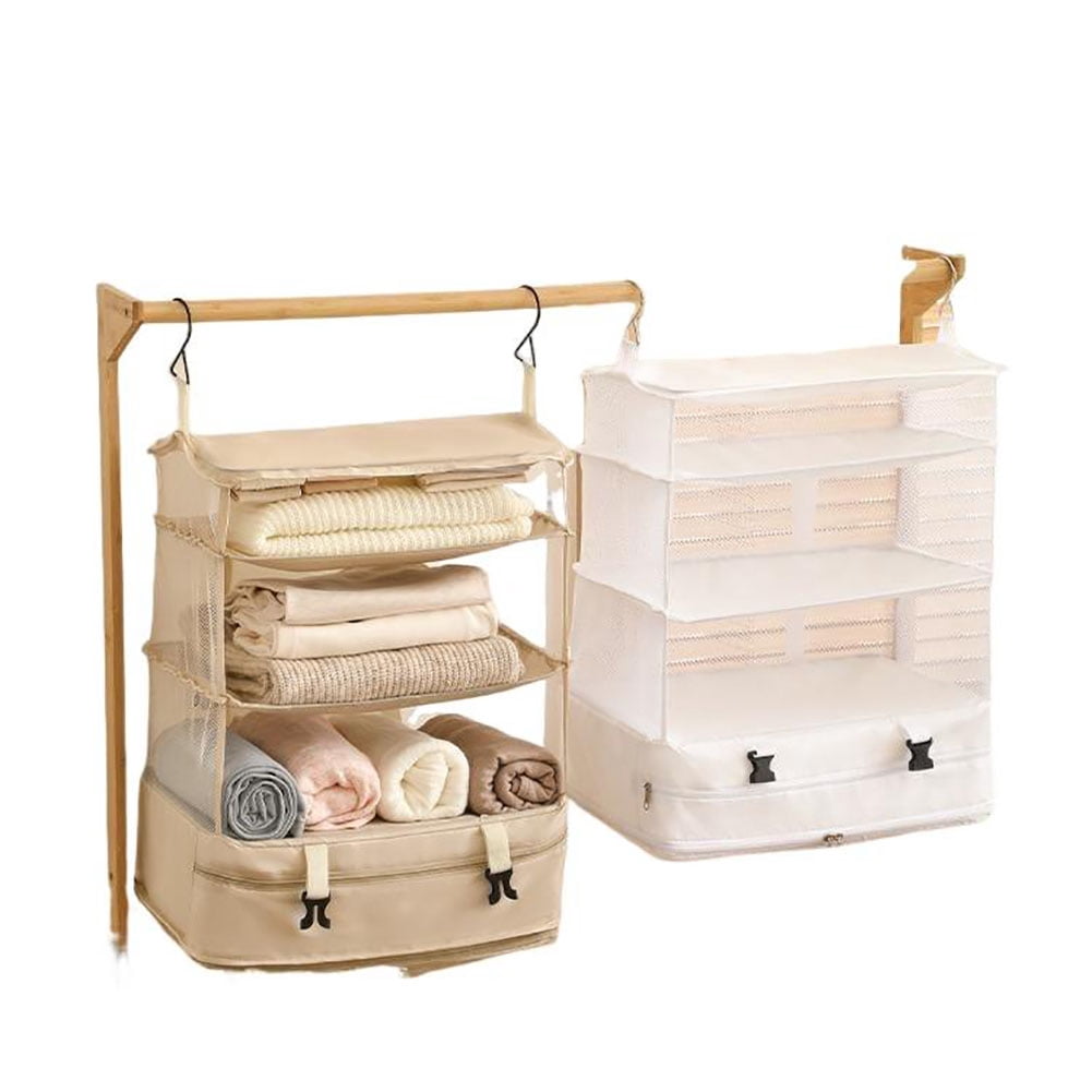 Hanging Travel Shelves, Folding Portable Suitcase Organizer, Luggage ...