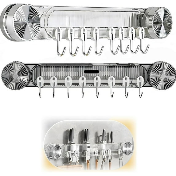 Hanging Utensil Holder, Utensil Rack with Suction Cup, Measuring Cup ...