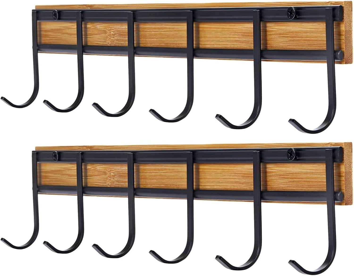 Hanging Utensil Holder Wall Mounted, Pack of 2 Kitchen Utensil Racks ...