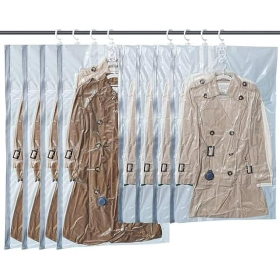 Hanging Vacuum Storage Bags 8 Pack Hanging Vacuum Seal Bags for ...