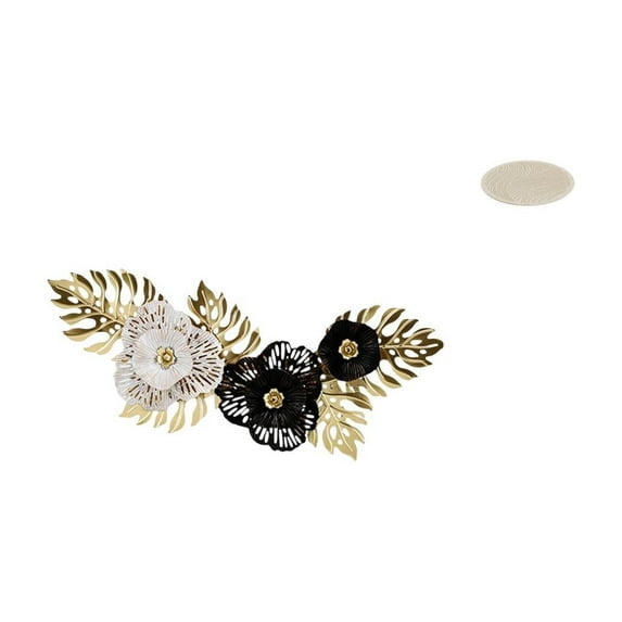 Hanging Wall Art Metal Wall Decor Nordic Iron Pendant Leaf Pattern ...