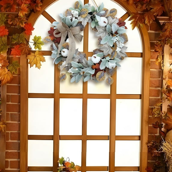 Hanging Wall Decor,Festival Autumn Sunflower And Artificial Pumpkin ...