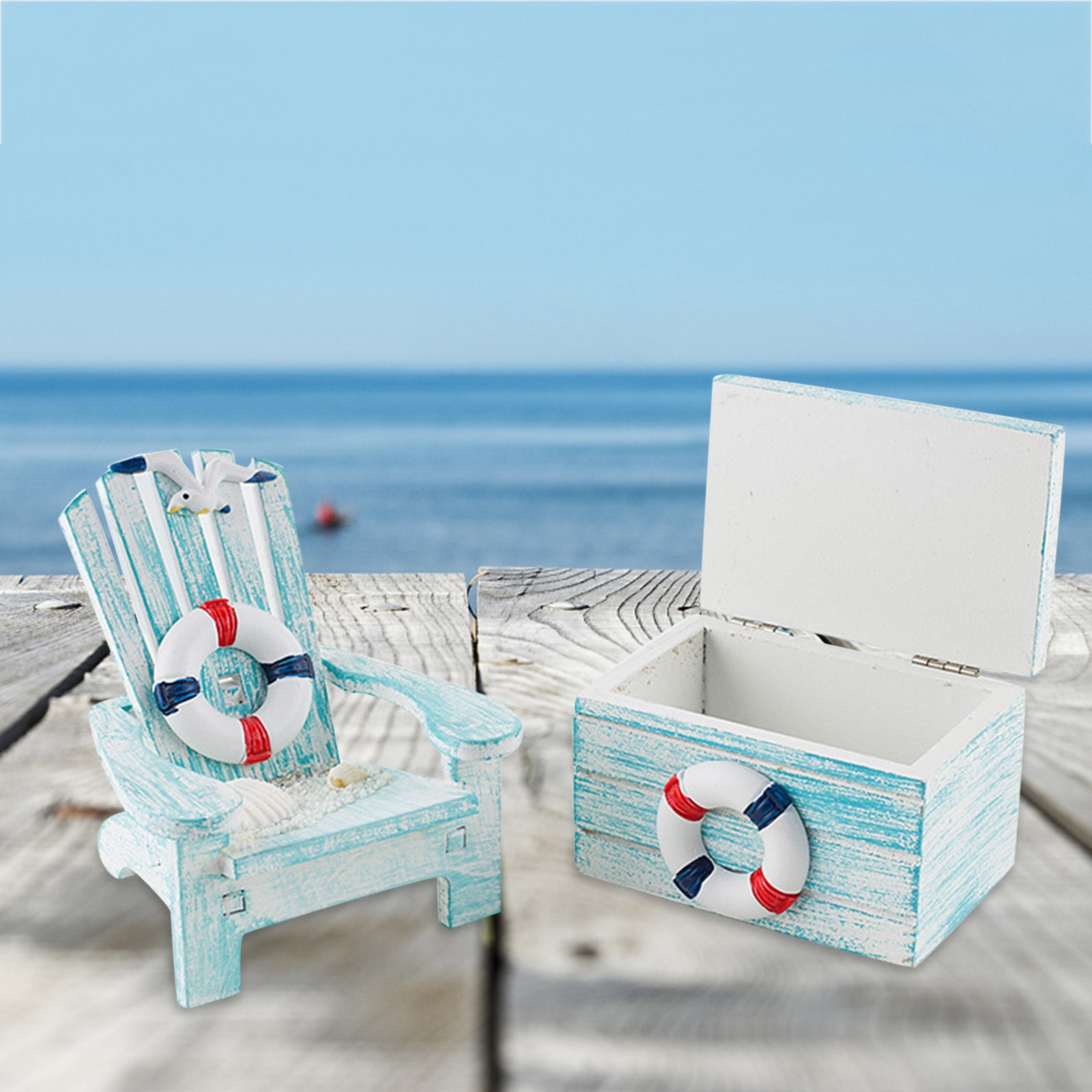 Hanging Wall Decor,Mediterranean Style Mini Beach Chair Decoration ...