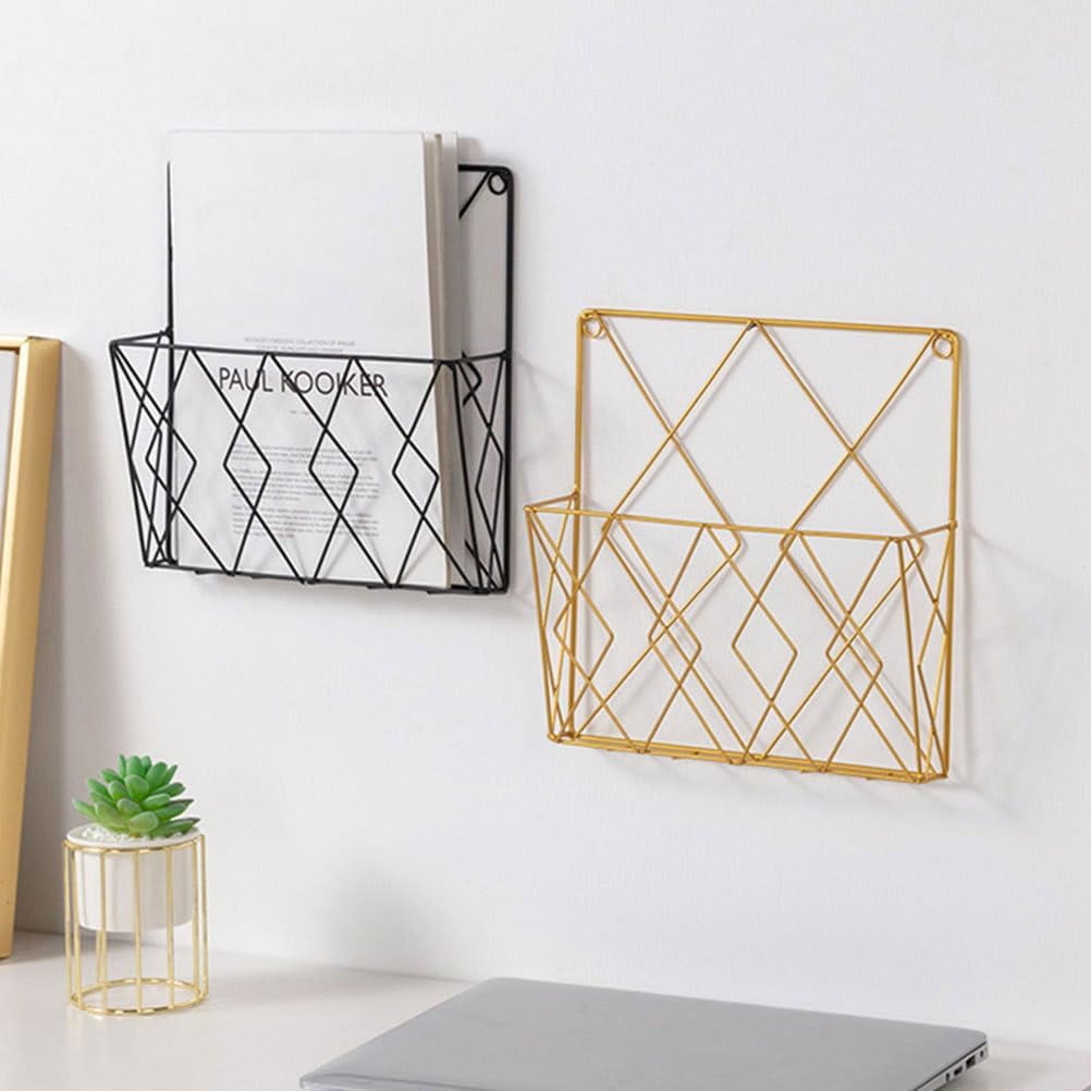 Hanging Wall Files Wall Bookshelf,File Organizer for Home Office,Book ...