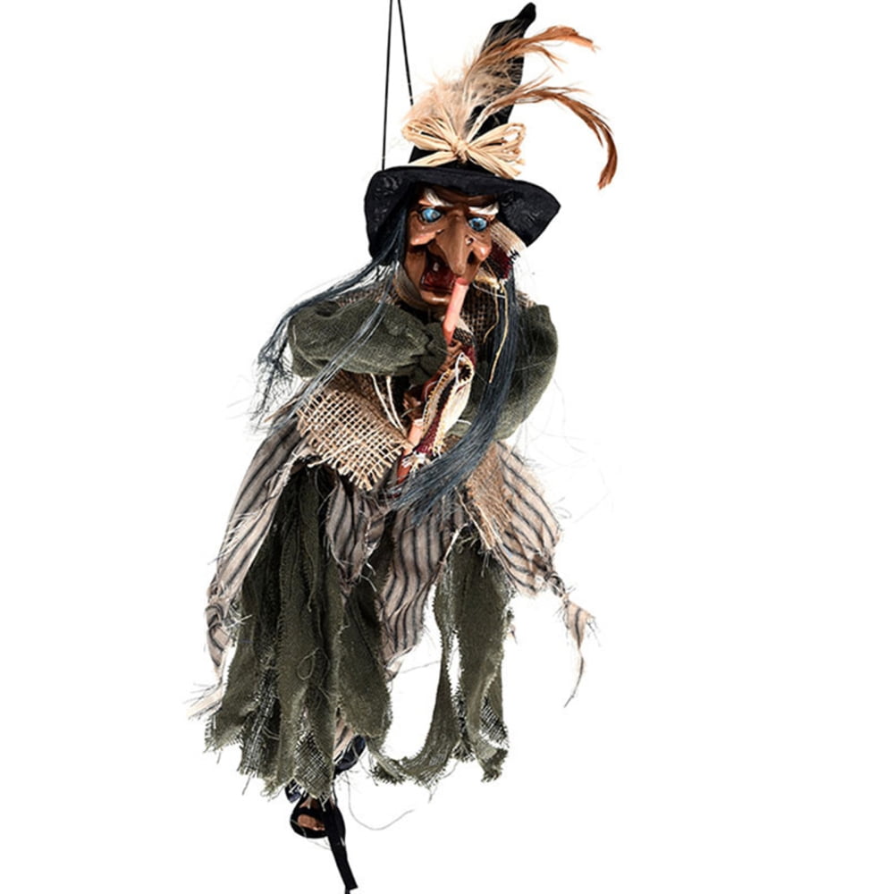 Hanging Wicked Witch Light-up Eyes and Sound Activation for Halloween ...