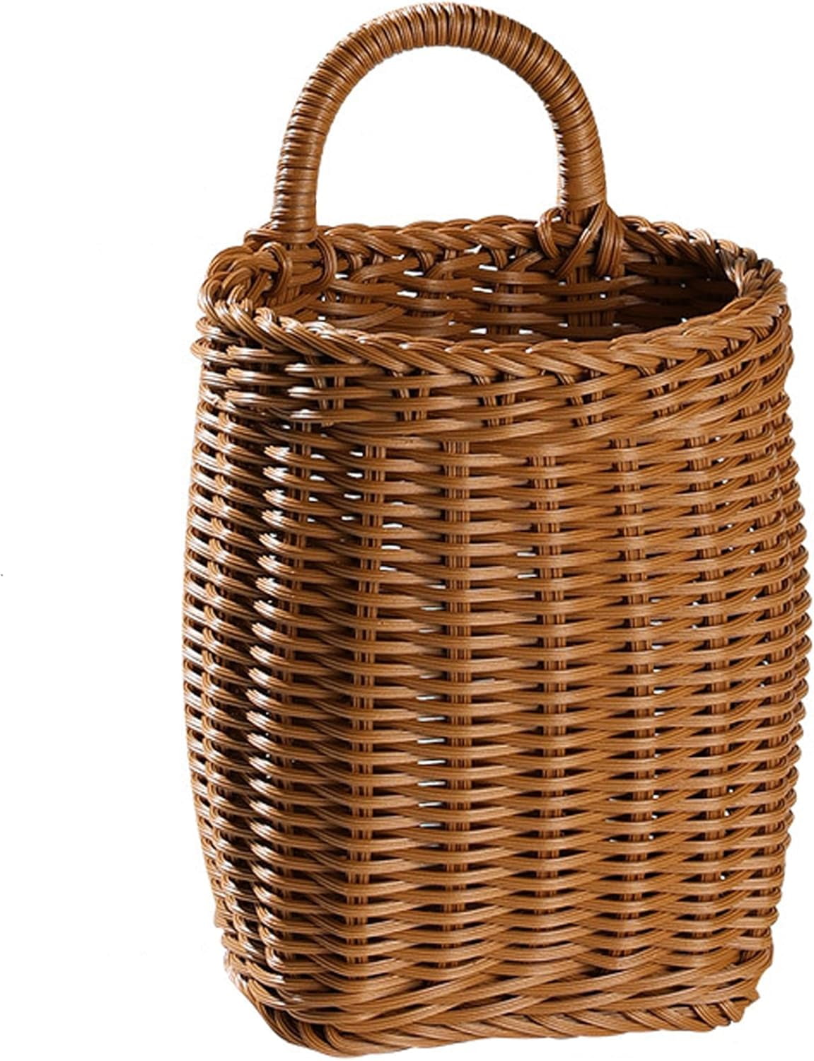 Hanging Wicker Basket for Wall: Woven Storage Basket Wicker Wall ...