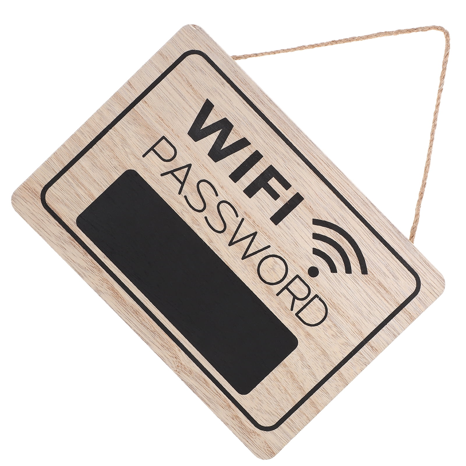 Raindrops Wifi Password Sign For Business Wood Material 1Set 7.9X5.5X0 ...