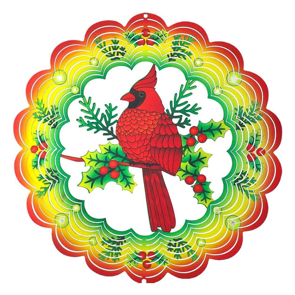 Hanging Wind Spinner 12 Inch 3D Bird Stainless Steel Garden Decoration ...