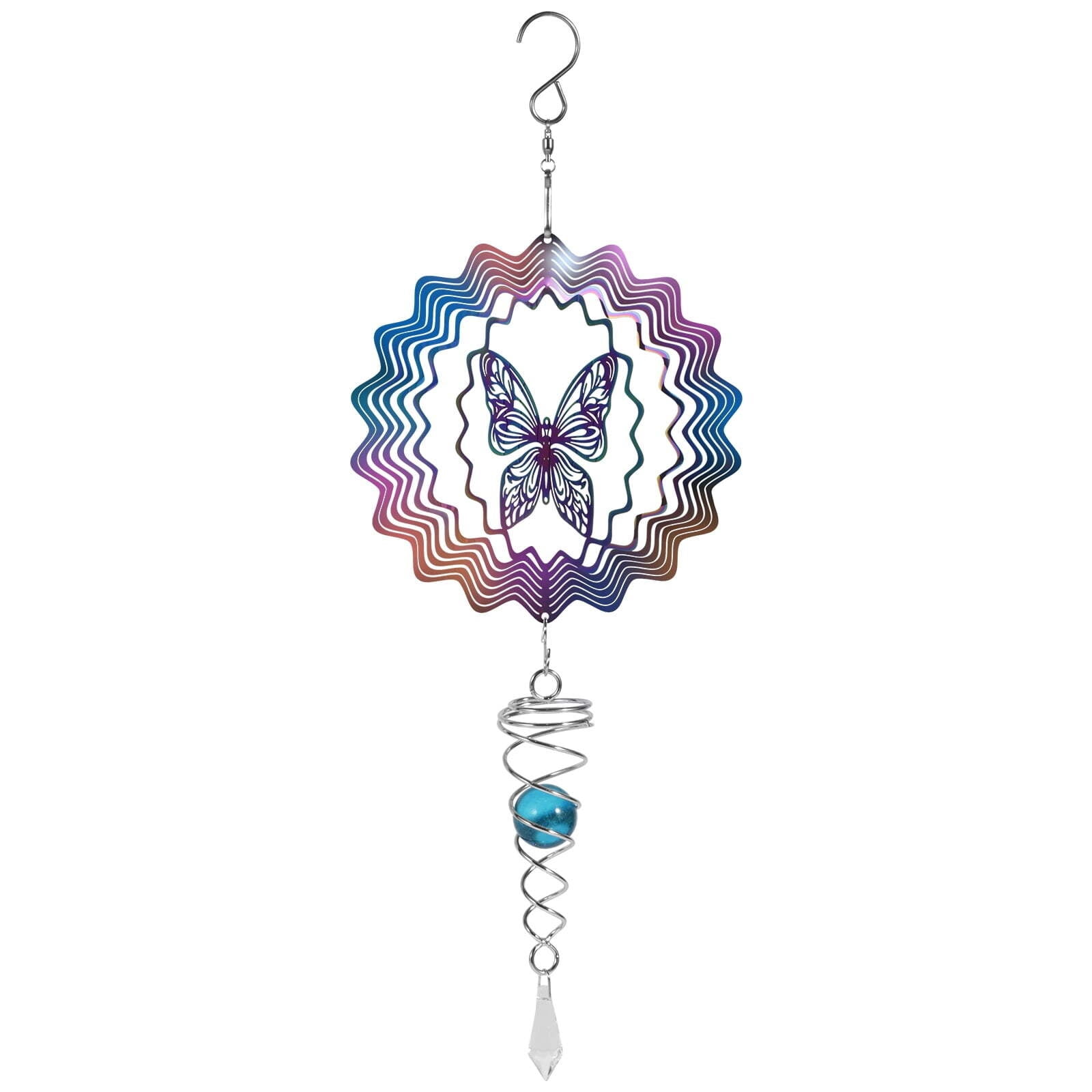Hanging Wind Spinner,3D Rotating Wind Spinner with Butterfly Design ...