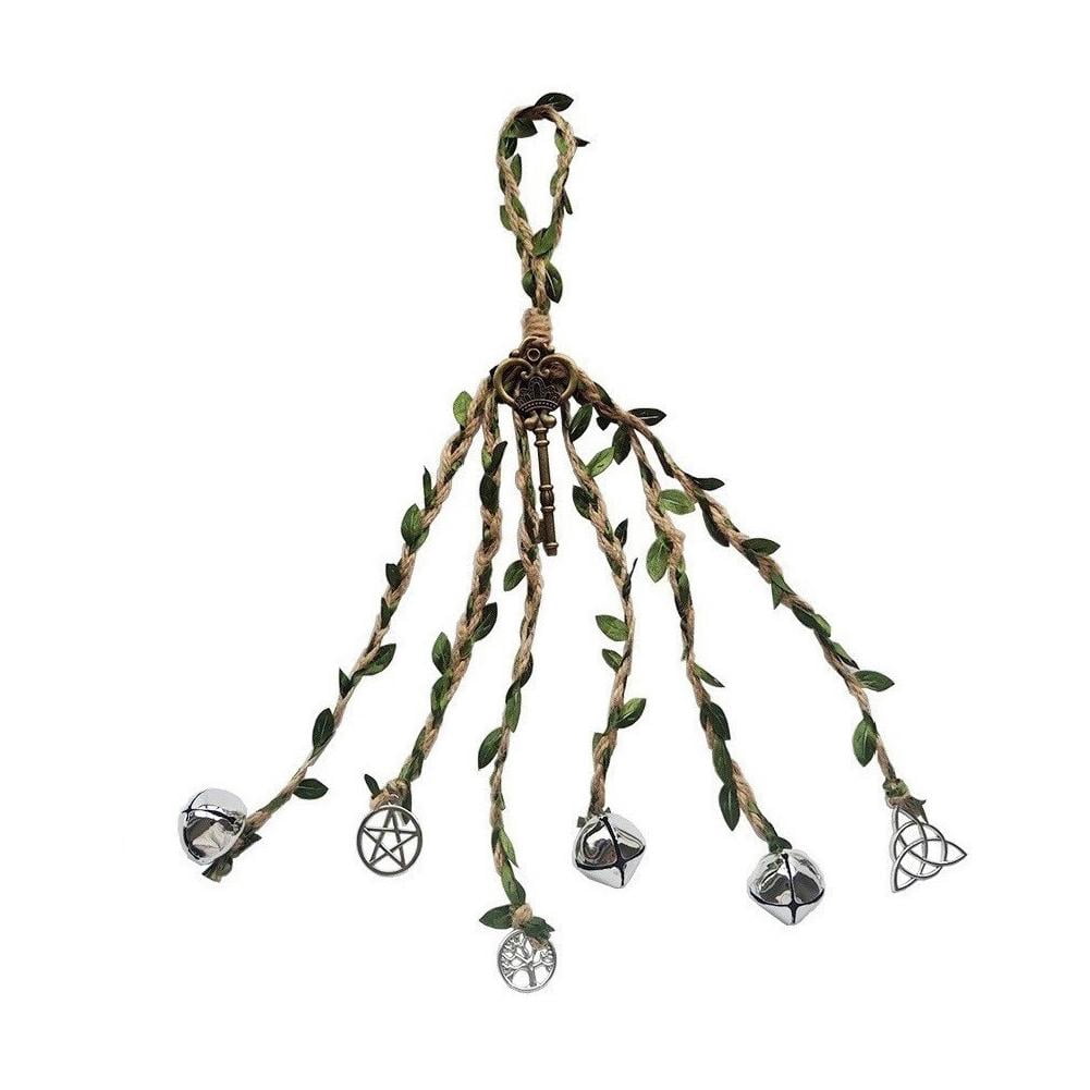 Hanging Witch Bells for Door, Wreath Handmade Door Hanger Bell for ...