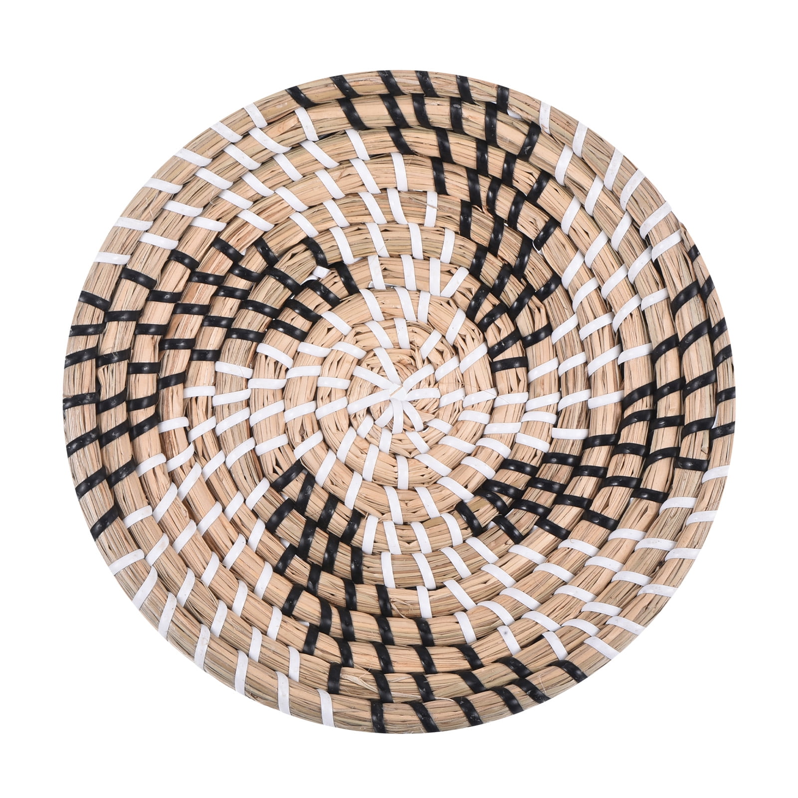 Hanging Woven Basket for Wall Decor Rattan Flat Basket, Decorative ...