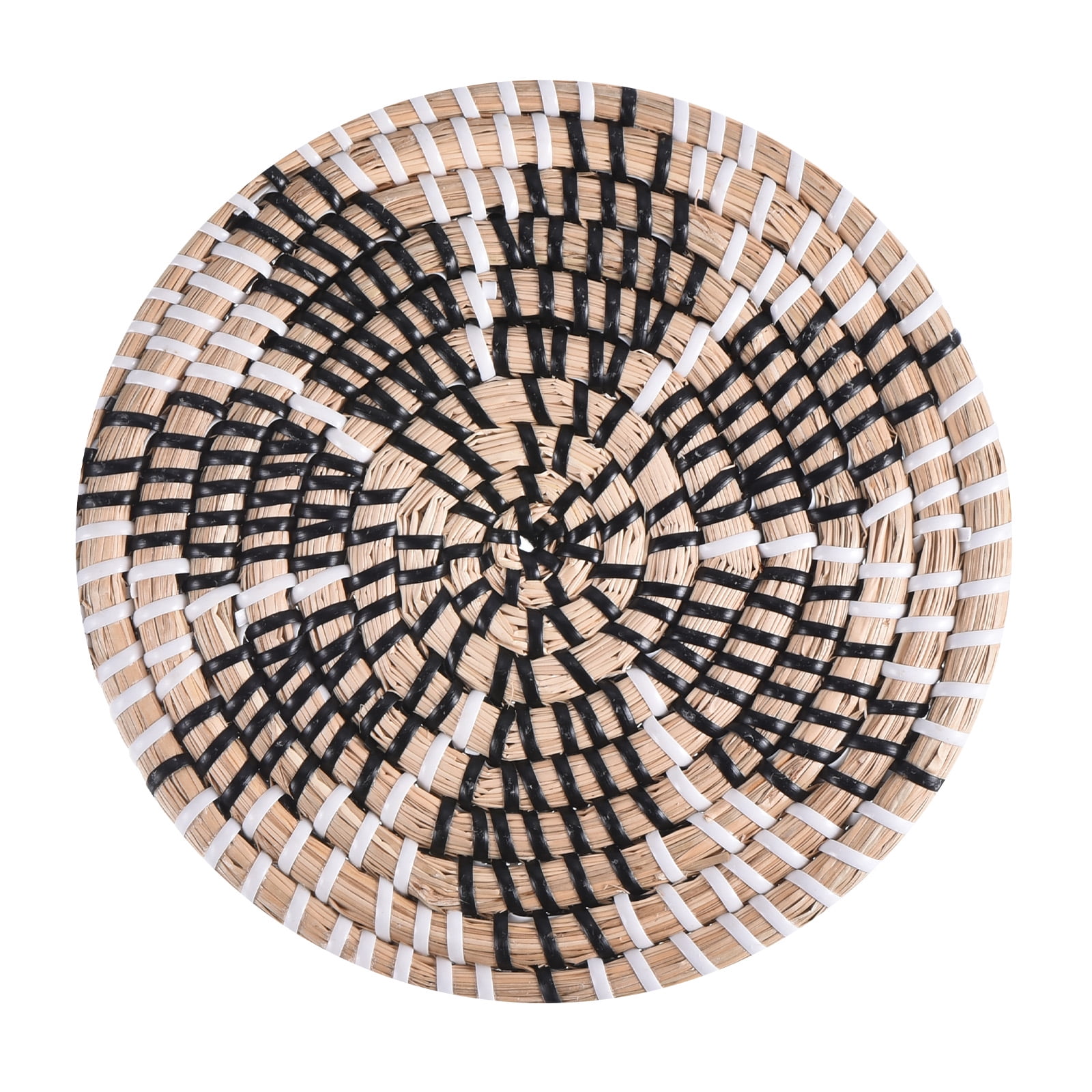 Hanging Woven Basket for Wall Decor Rattan Flat Basket, Decorative ...