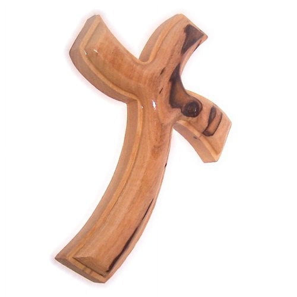 Hanging and Olive wood Comforting Cross - ( 10cm or 4 inches ) with ...