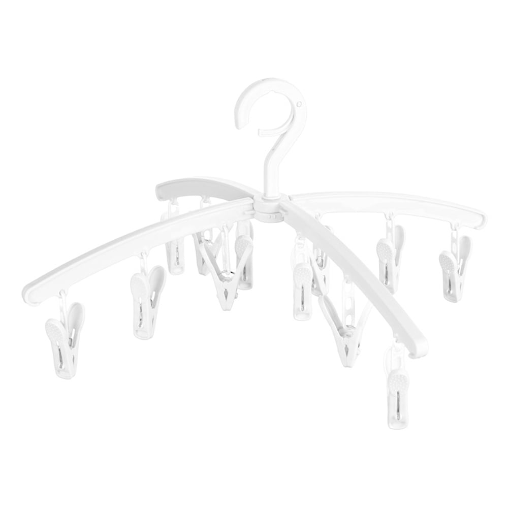 Hanging clothes dryer, 12 Clips, White - Walmart.com