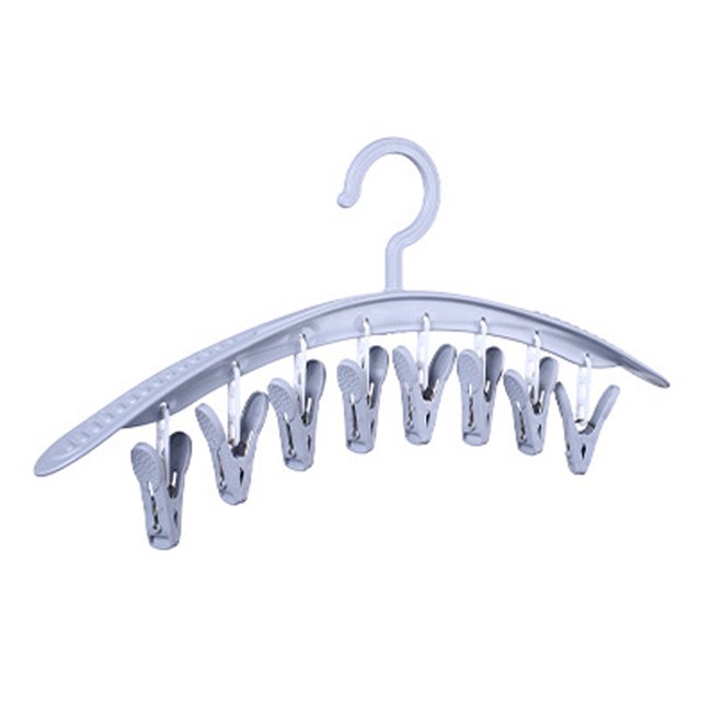 Hanging clothes dryer, Plastic, 8 clips, Grey - Walmart.com