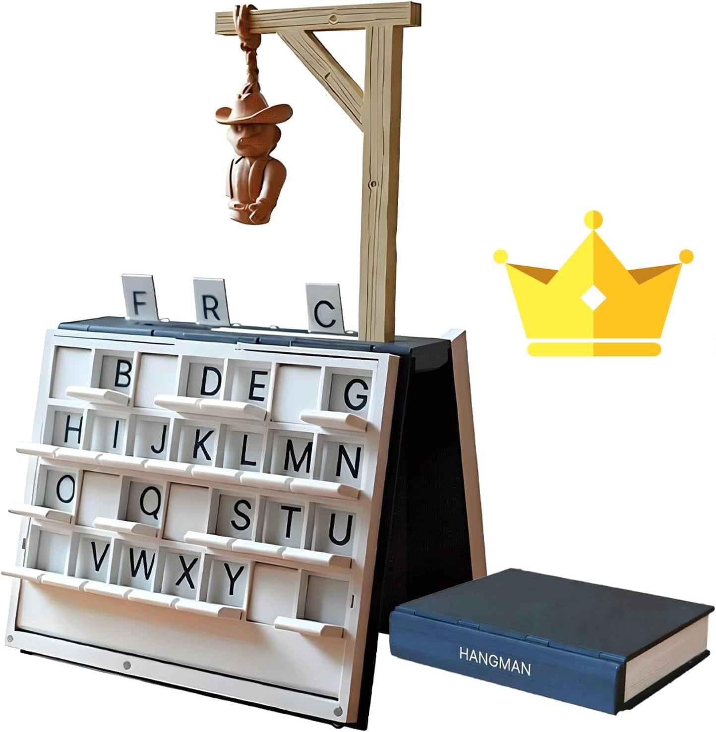 Hangman Board Game, Portable Folding 3D Printed Book Games, Magnetic ...