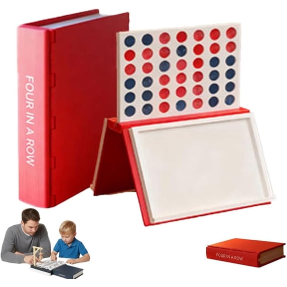 Hangman Game 3D Printed Book Board Game Magnetic Chess Set Book Style ...